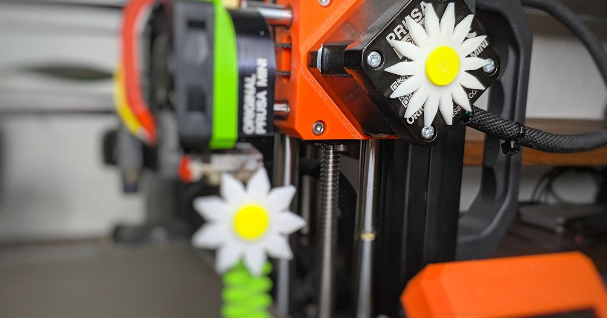 Daisy Flower Extruder / Motor Motion - Visualizer by padigree | Download free STL model ...