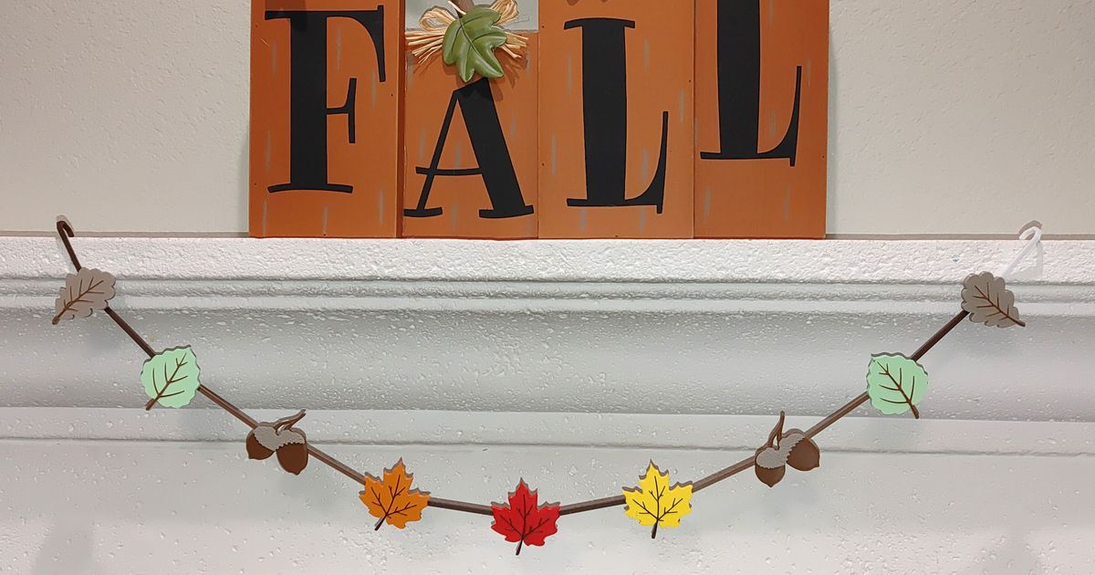 Holiday Snap Together Fall Leaf Garland by fixumdude | Download free ...