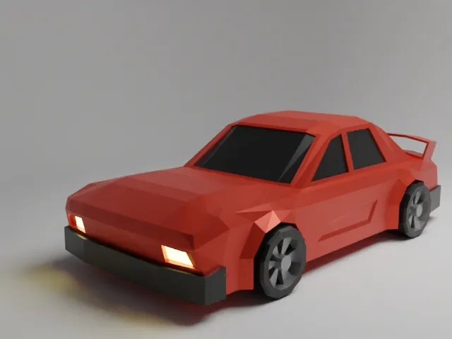 Low Poly Muscle Car V3 by Zeph | Download free STL model | Printables.com