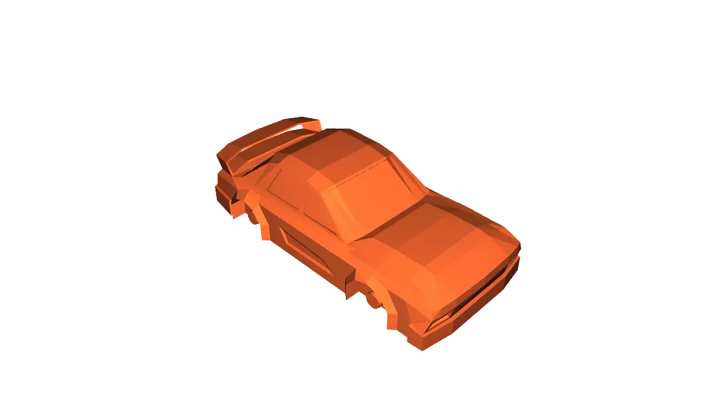 Low Poly Muscle Car V3 by Zeph | Download free STL model | Printables.com