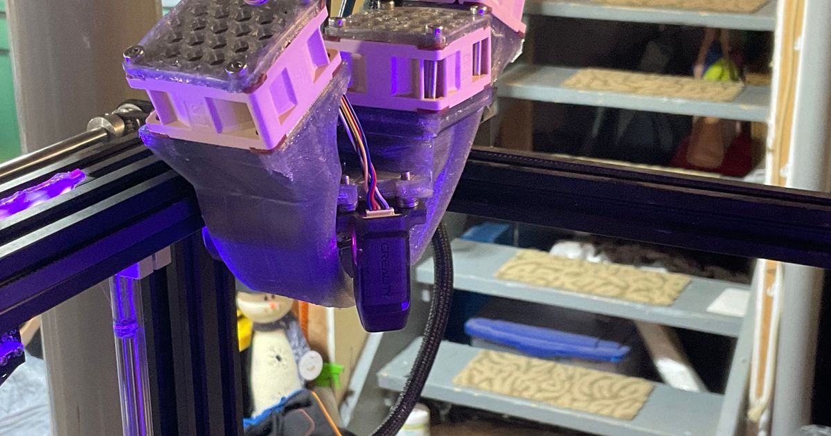 Front Fan Adapter TI CR touch by Engineer997 | Download free STL model ...