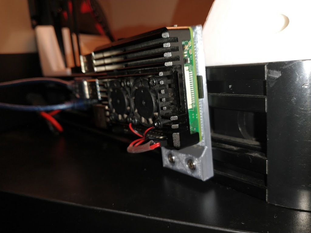 Raspi 4 Metal Case Mount Aluminum Extrusion Anycubic Kossel by jpoles1 ...