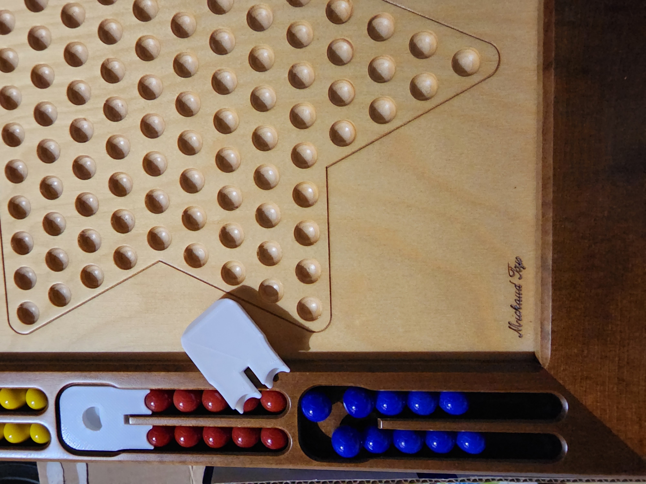 Marble Stop blocks for a Michaud Toys Chinese Checkers board by Joe ...