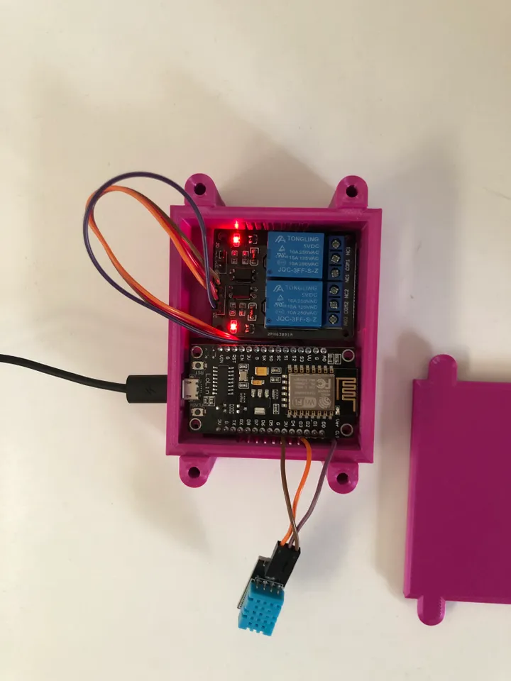 NodeMcu_V3 ESP8266 Double Relay Case2 by Halit | Download free STL ...
