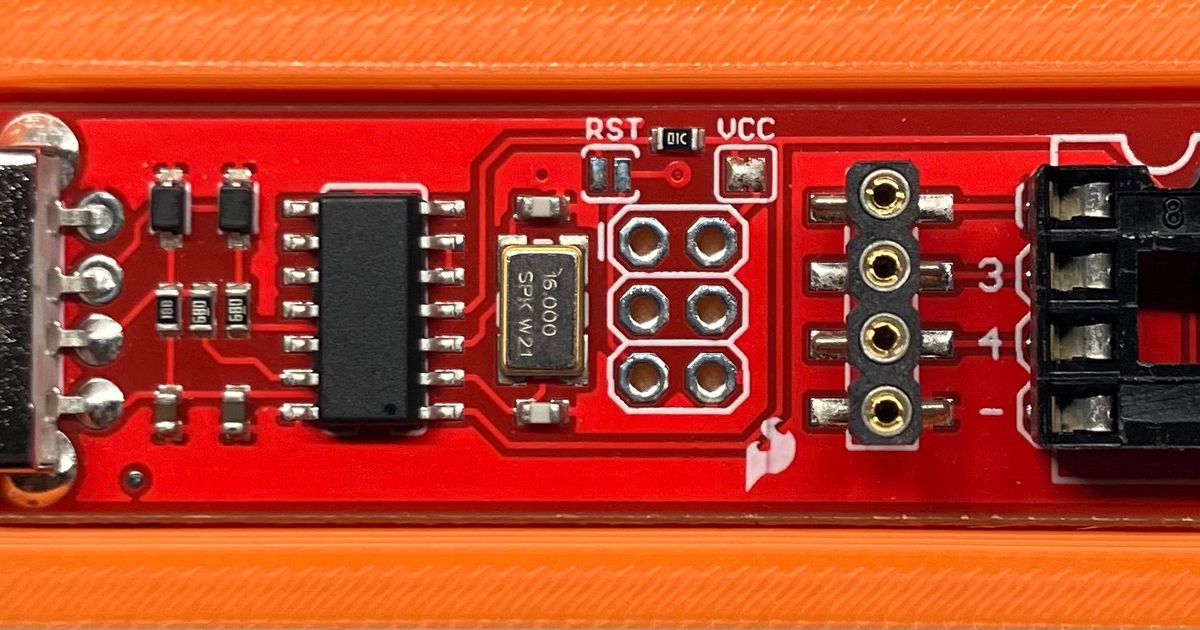 Tiny Avr Programmer Housing By Muntygoesbad Download Free Stl Model
