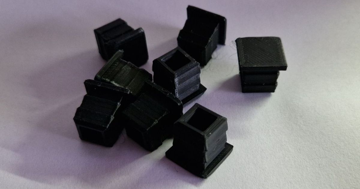 Square profile end cap / Zaślepka profilu kwadratowego 15 mm by ...