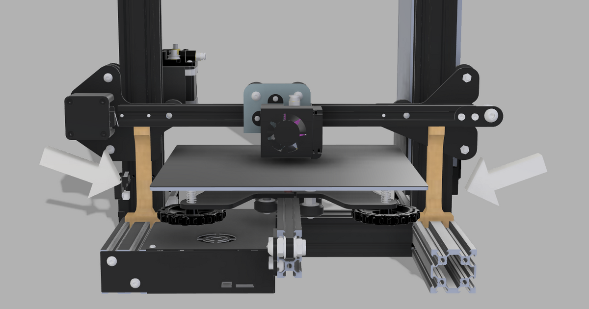 Z Axis leveling tool (compatible Ender 3/sovol) | "Tombstone" by ...