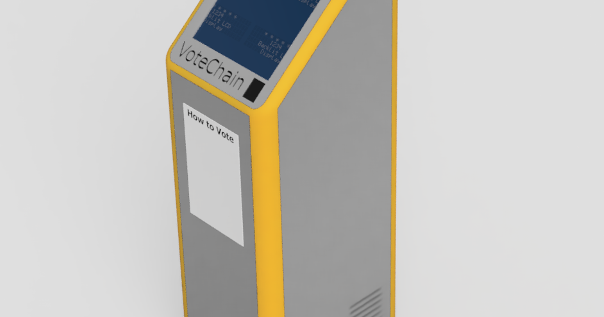 VoteChain Voting Machine - Jetlearn Web3 Hackathon 2022 by Tommytom_0 | Download free STL model ...