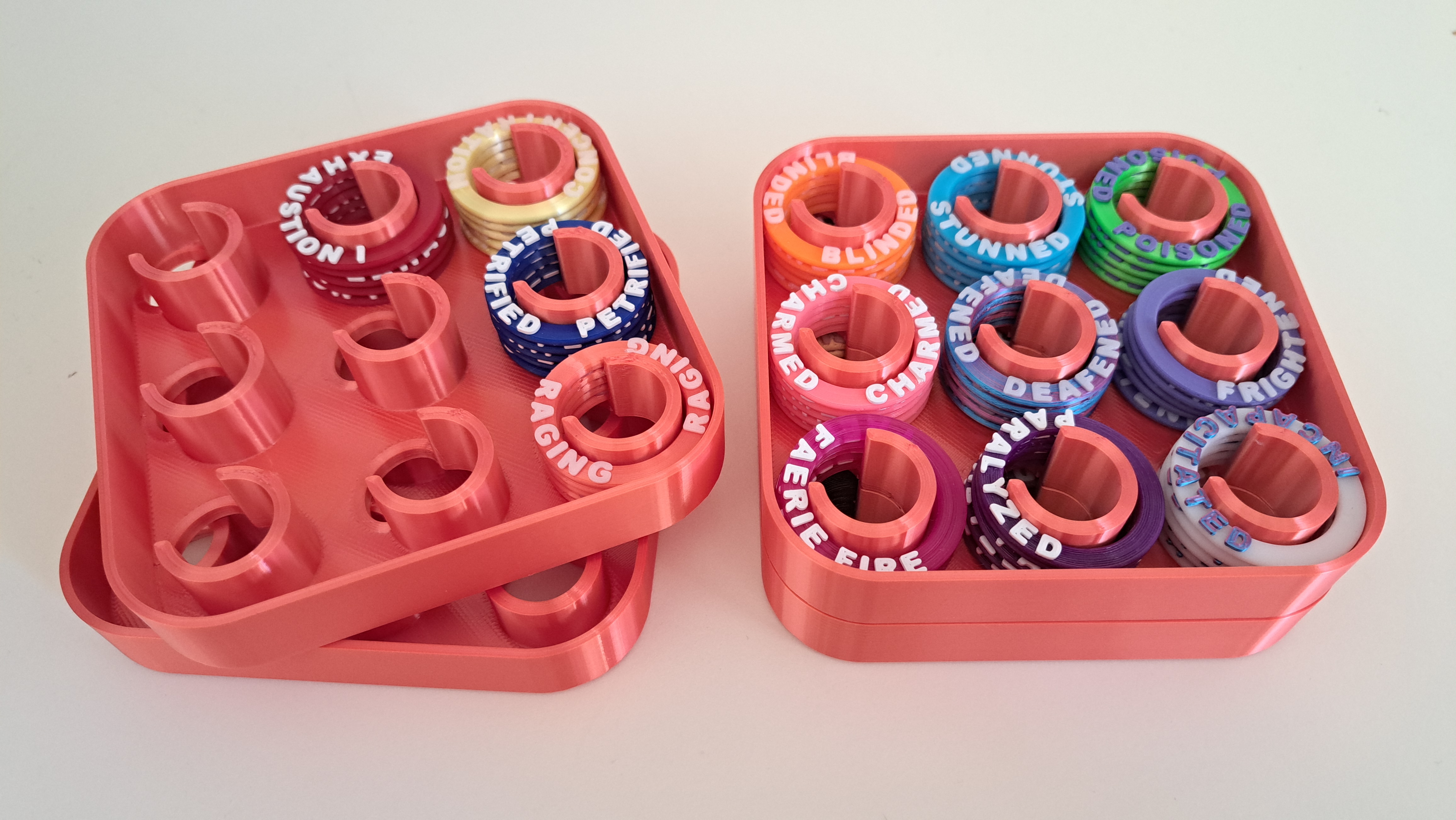 Condition, status and effect rings for Dungeons & Dragons 5E and ...