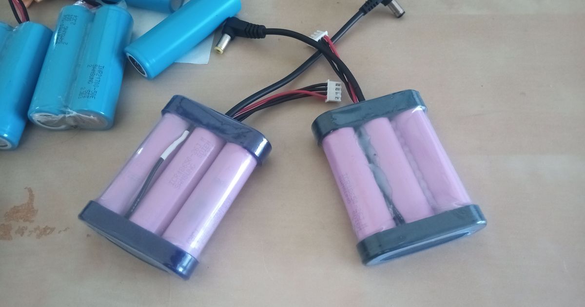 FPV goggles 18650 3S Li-Ion battery pack holder von SigTERM ...