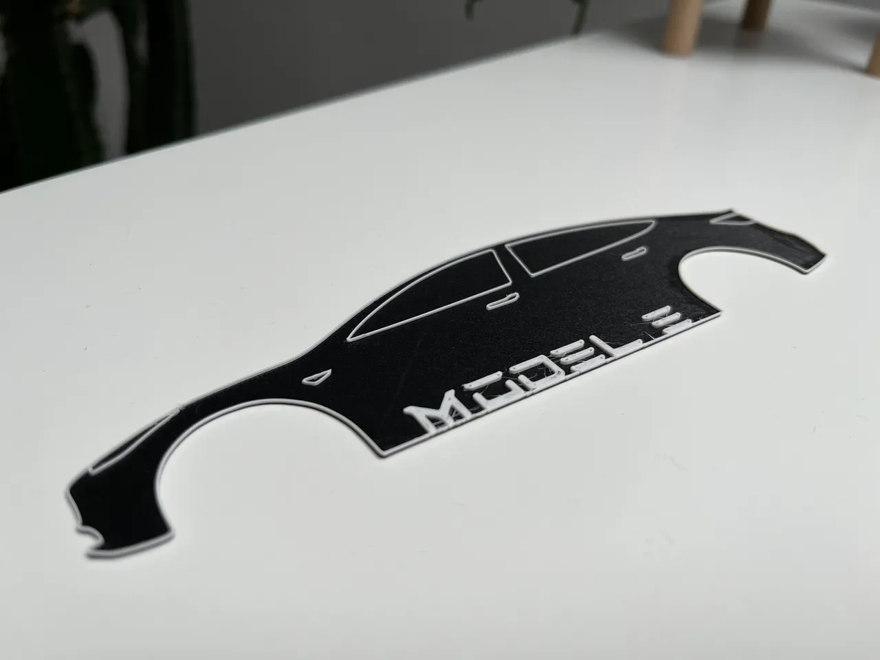 Tesla Model 3 Line Art by Niklas macht Druck | Download free STL model ...