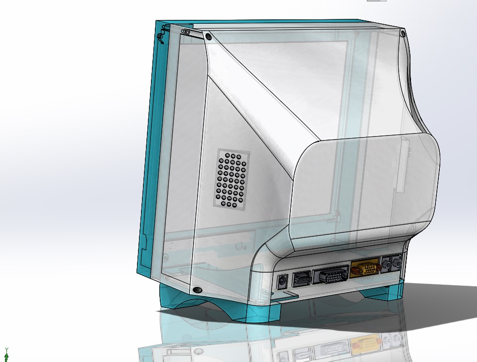 Monitor 9.7 LCD TFT housing by Leandro Vico | Download free STL model ...