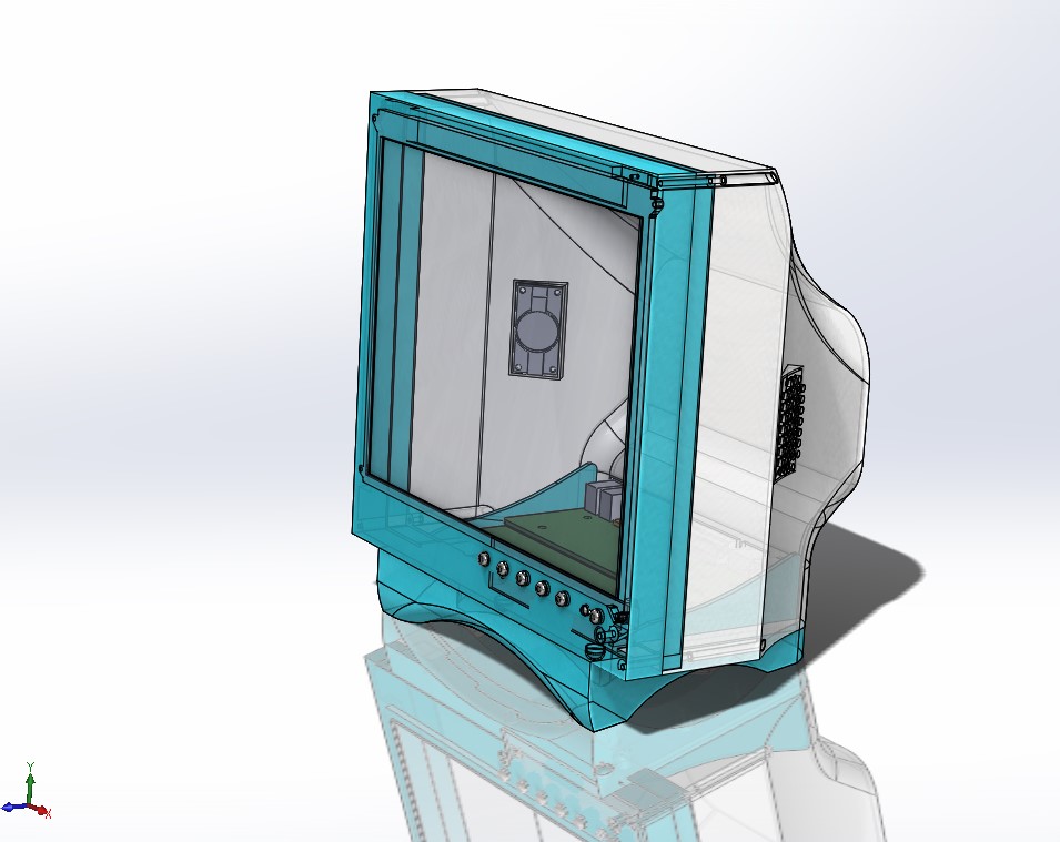 Monitor 9.7 LCD TFT housing by Leandro Vico | Download free STL model ...