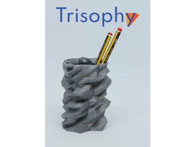 Crazy geometry pen holder 1 by Juan de Trisophy | Download free STL ...