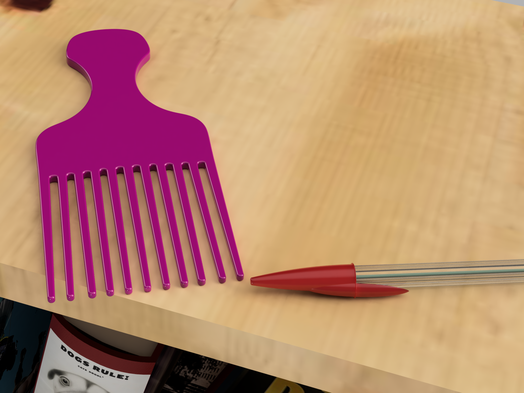 Hair Pick model by Joe | Download free STL model | Printables.com