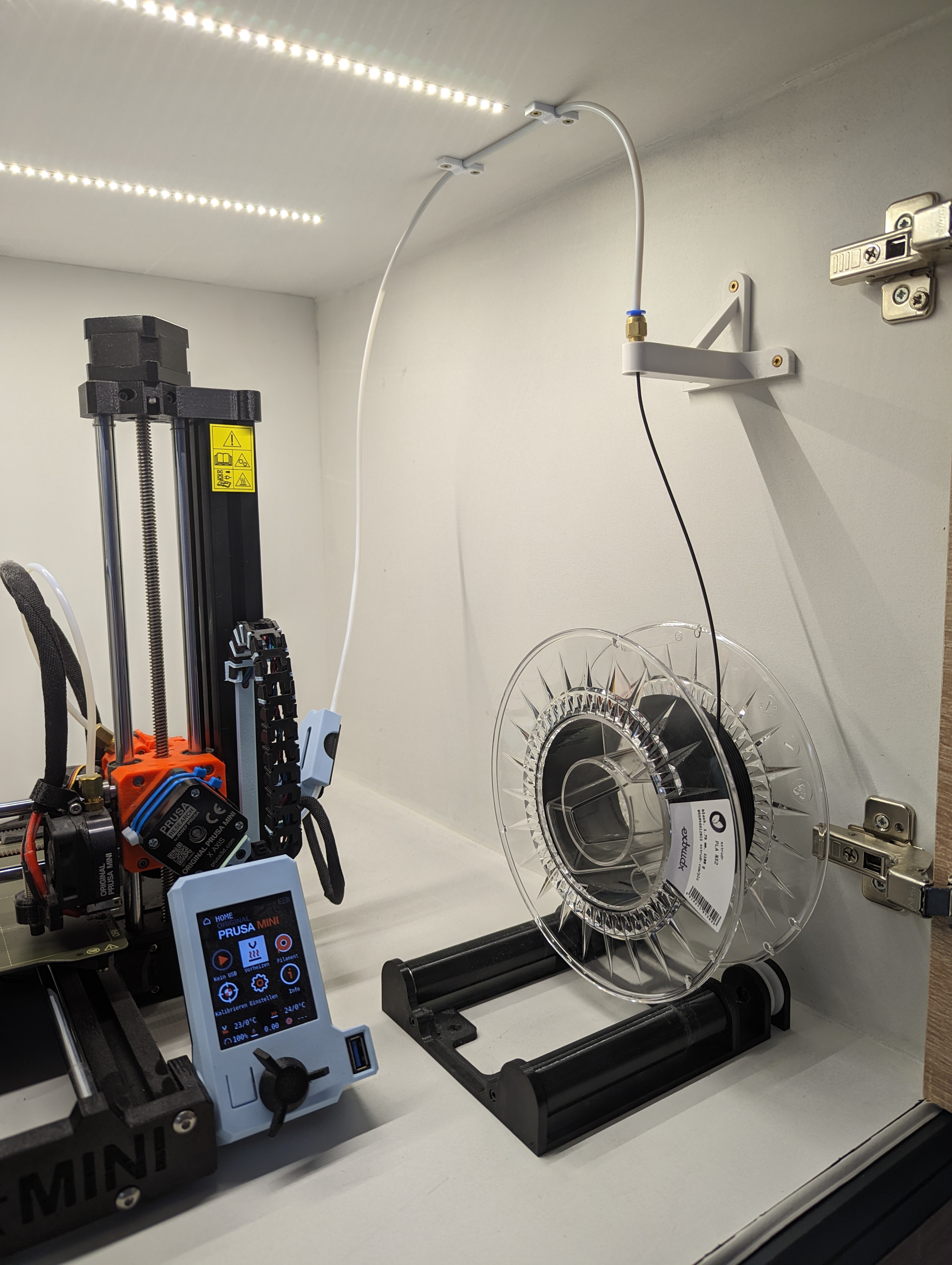 Wall Mount for Filament Feeder PTFE Tube by schmidtflo | Download free ...