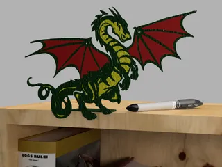 dragon 2d by sir KRAB | Download free STL model | Printables.com