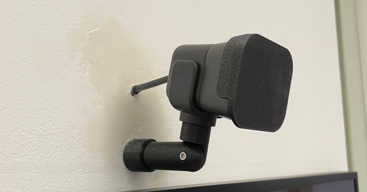 Webcam Wall Mount with 1/4 NTU thread by polmdm | Download free STL ...