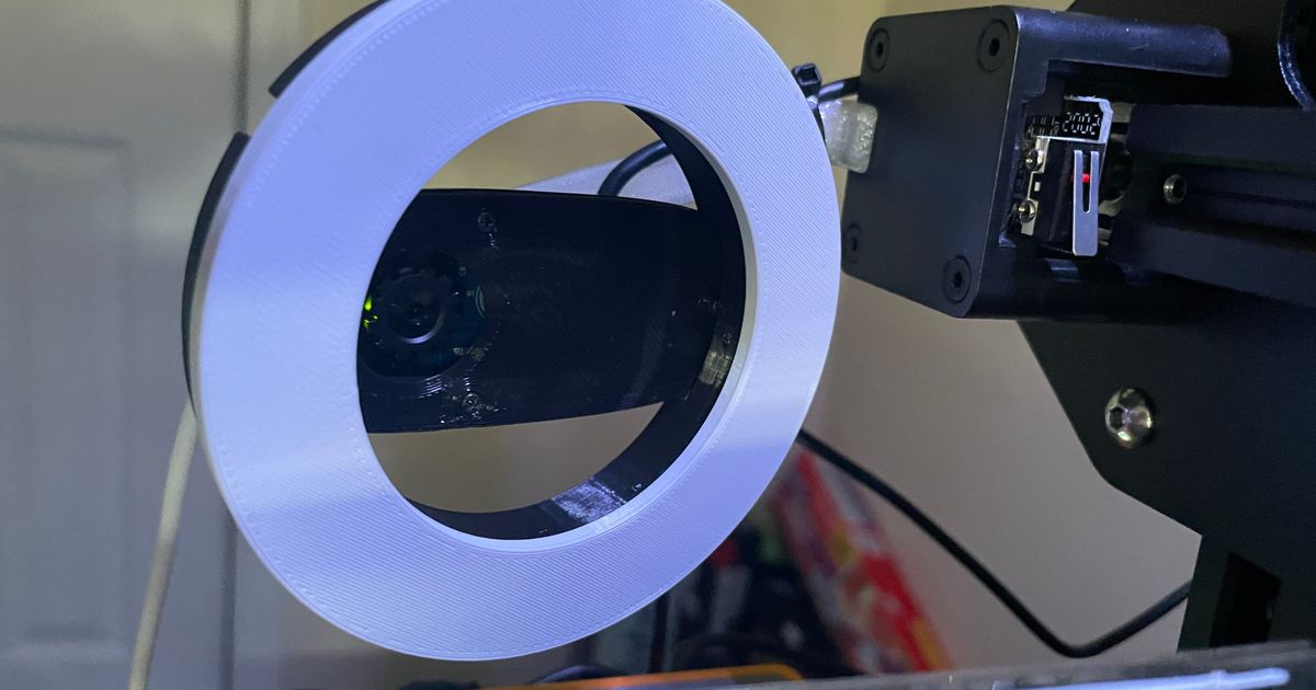 Logitech C270 LED Ring Light Mount and Diffuser - 70-80mm LED by ...