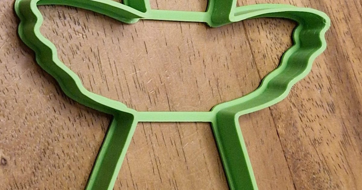 Cookie cutter in the shape of an angel by Ondra | Download free STL ...