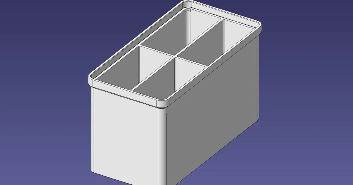 1x2 units, full height, 2x2 grid Stackable Insertbox by Bodo | Download ...