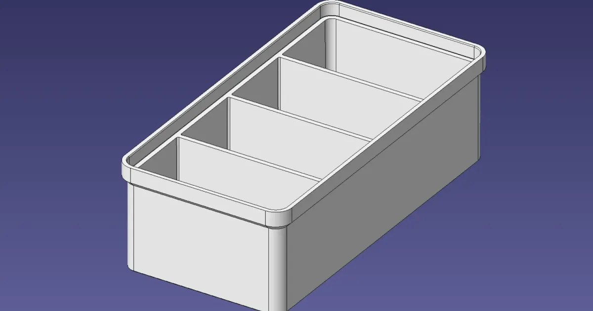 1x2 units, half height, 1x4 grid Stackable Insertbox by Bodo | Download ...