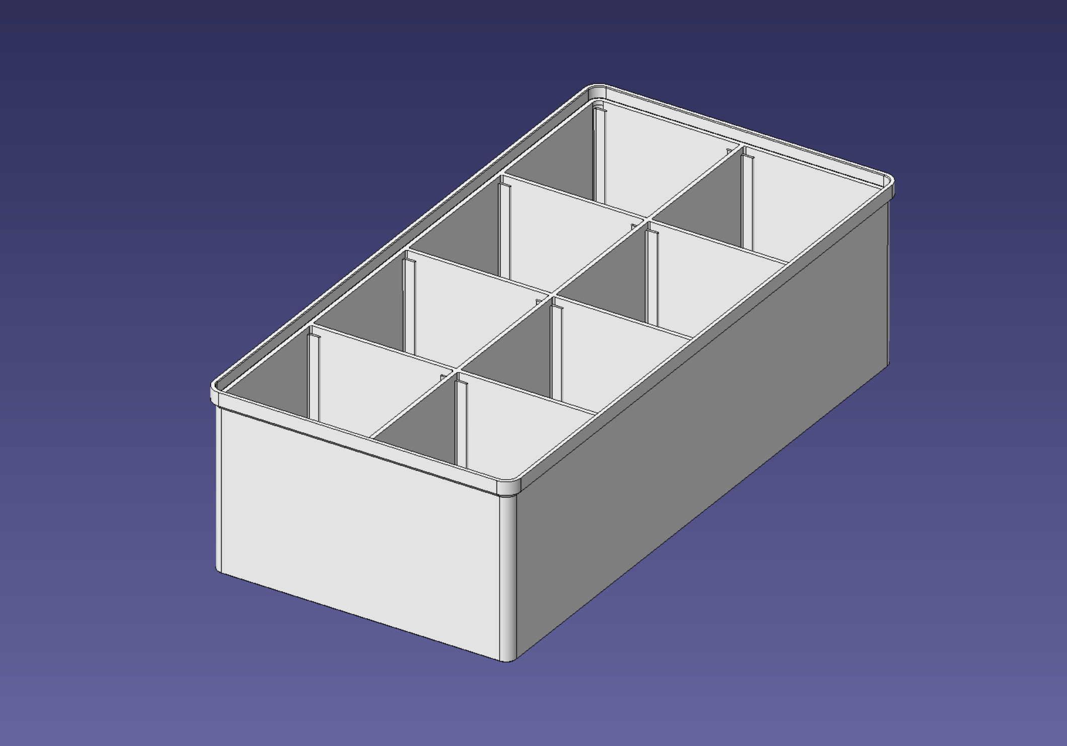 2x4 units, full height, 2x4 grid Stackable Insertbox w/ Label holder by ...