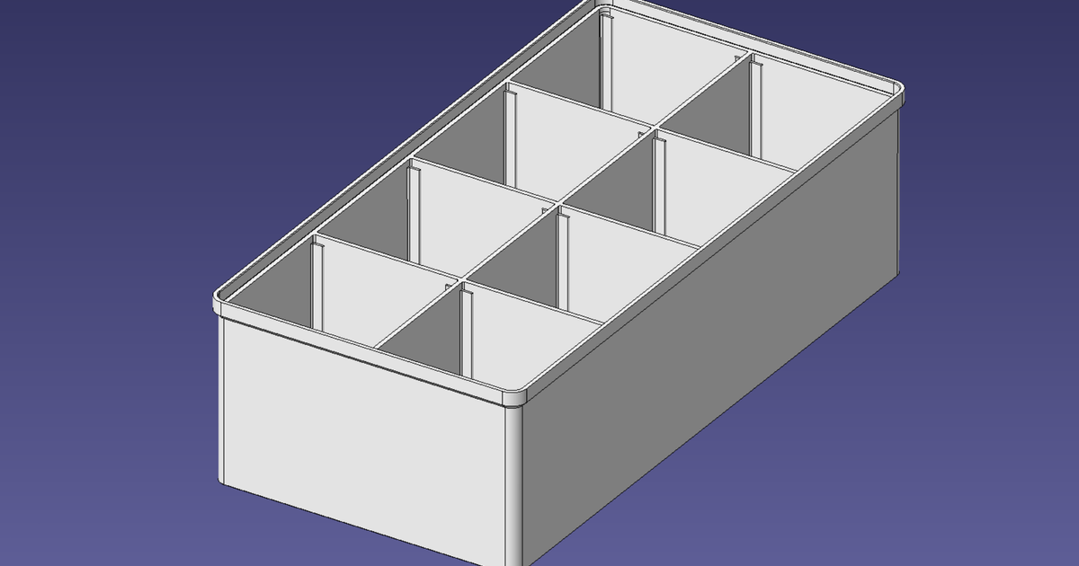 2x4 units, full height, 2x4 grid Stackable Insertbox w/ Label holder by ...