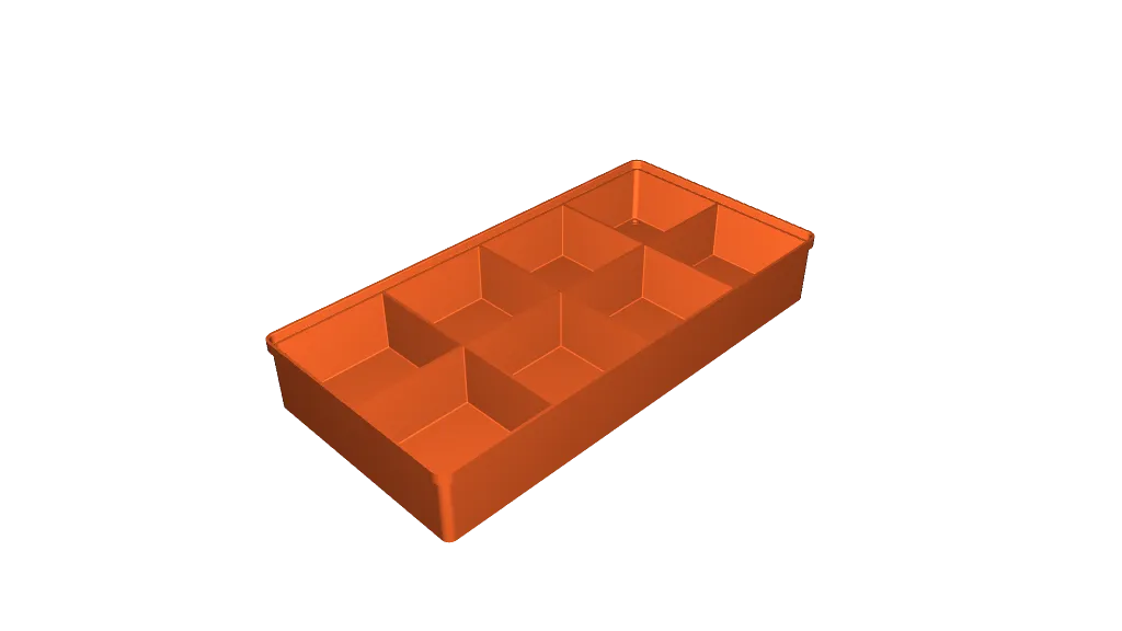 2x4 units, half height, 2x4 grid Stackable Insertbox w/ Label holder by ...