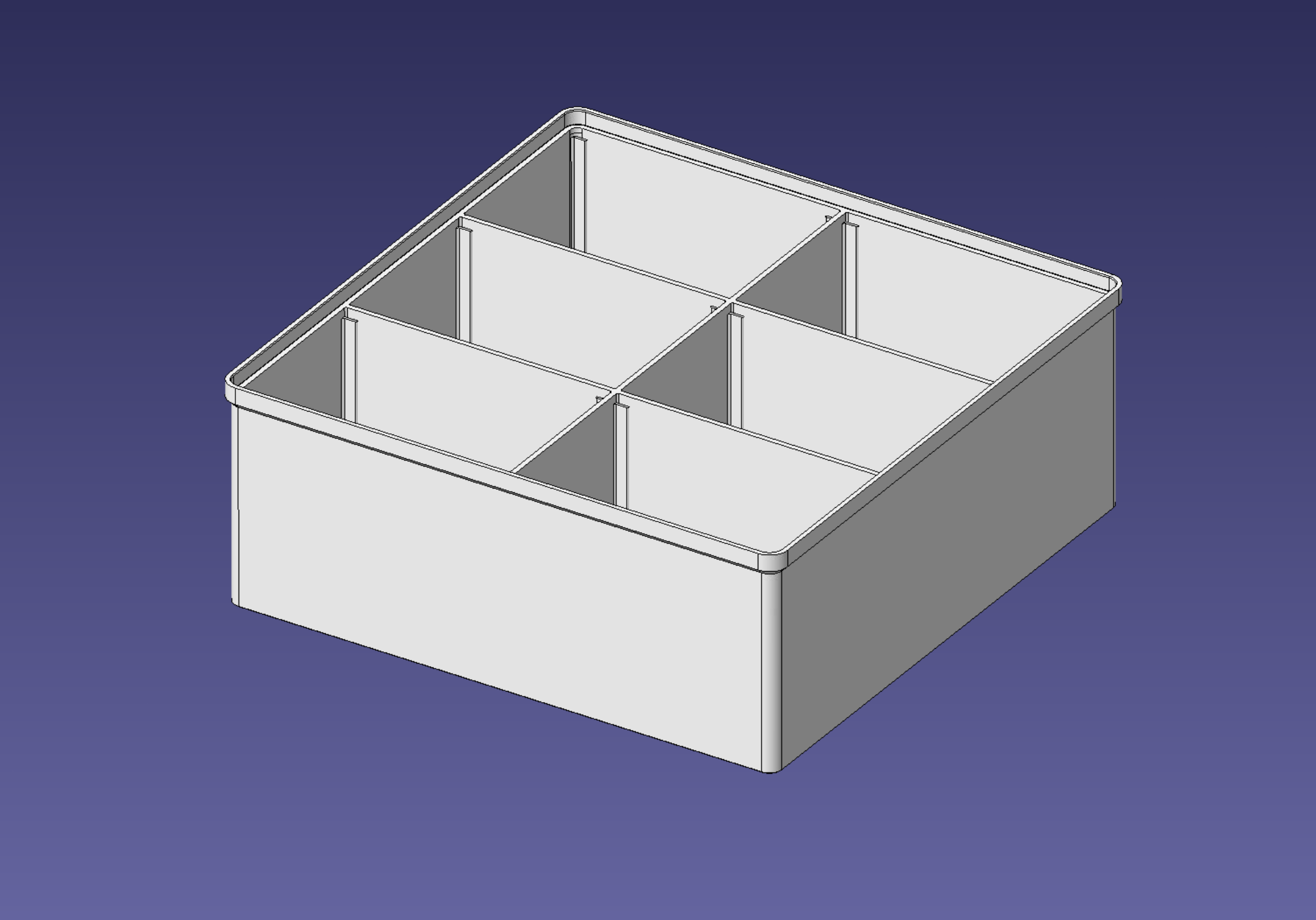 3x3 units, full height, 2x3 grid Stackable Insertbox w/ Label holder by ...