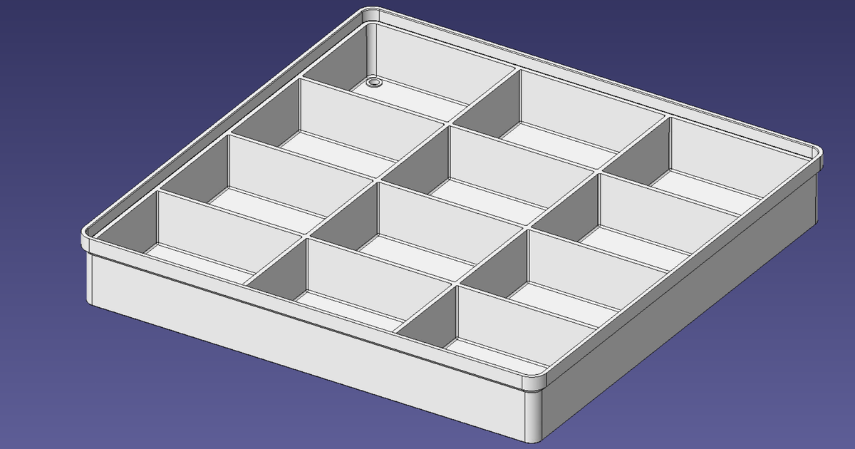 3x3 units, third height, 3x4 grid Stackable Insertbox by Bodo ...