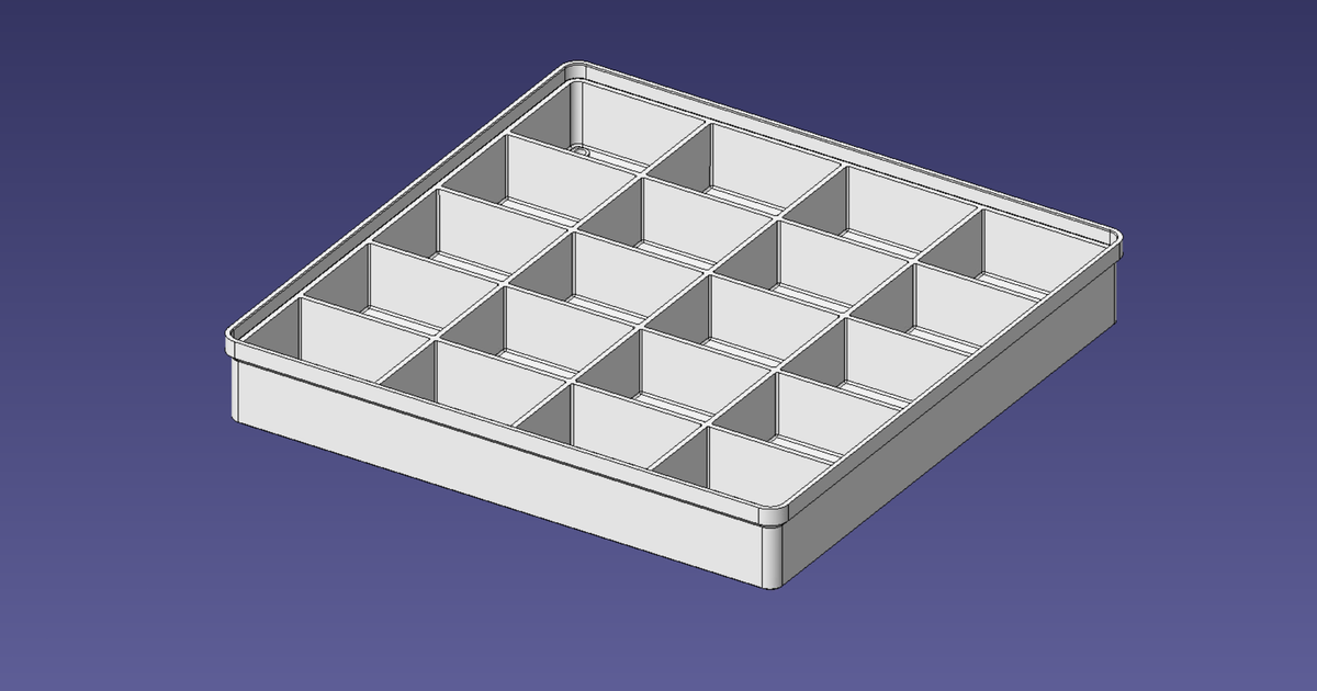 3x3 units, third height, 4x5 grid Stackable Insertbox by Bodo ...