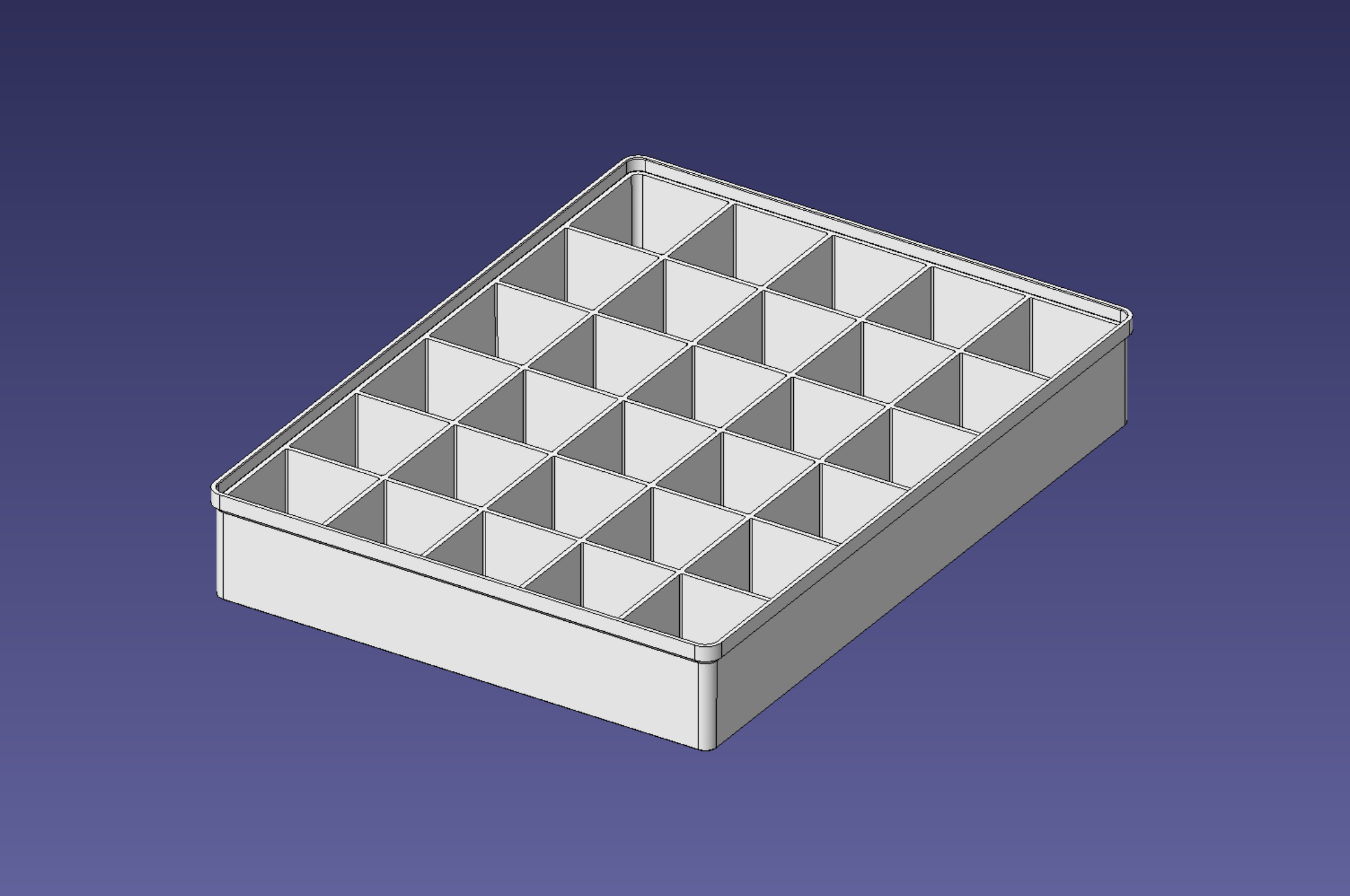 3x4 units, half height, 5x6 grid Stackable Insertbox by Bodo | Download ...