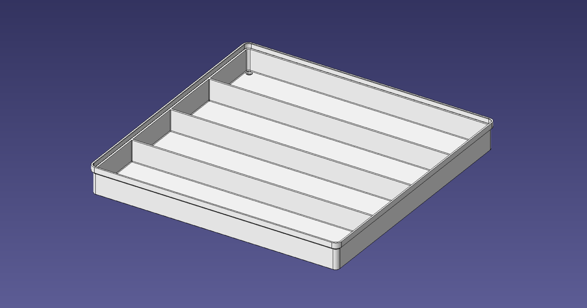 4x4 units, third height, 1x4 grid Stackable Insertbox by Bodo ...