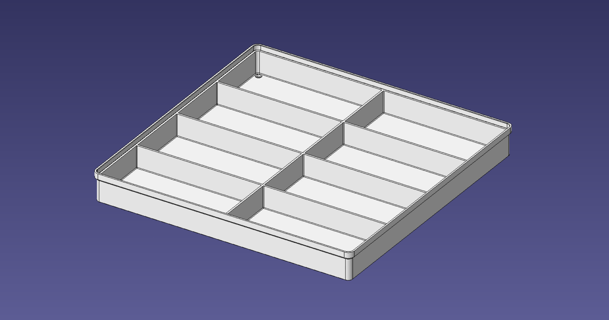 4x4 units, third height, 2x4 grid Stackable Insertbox by Bodo ...