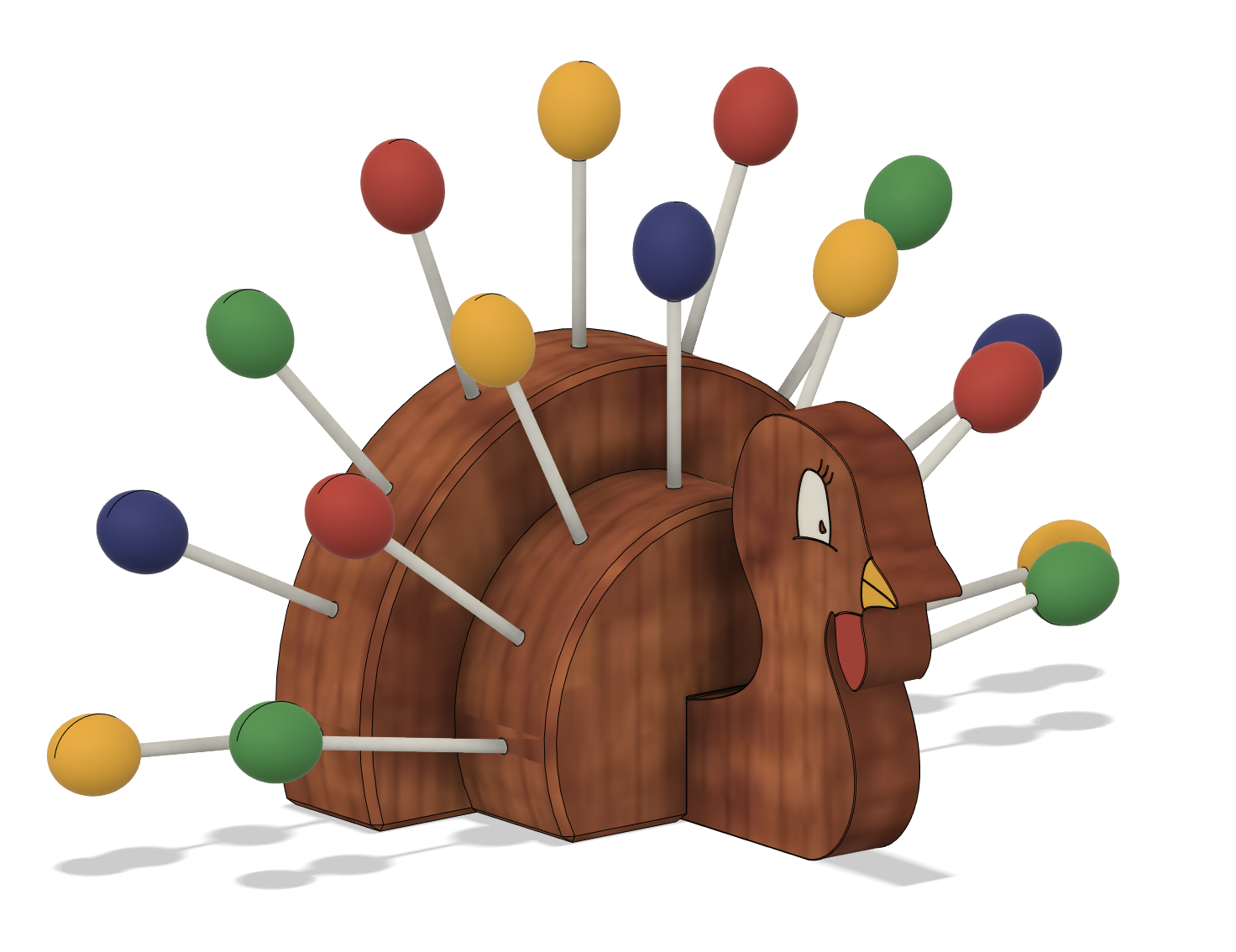 Thanksgiving Turkey with Suckers by Long | Download free STL model ...