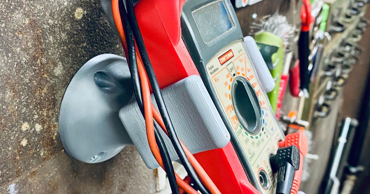 DMM Holder, Digital Multi Meter Wall Mount by Yomomma76 | Download free ...