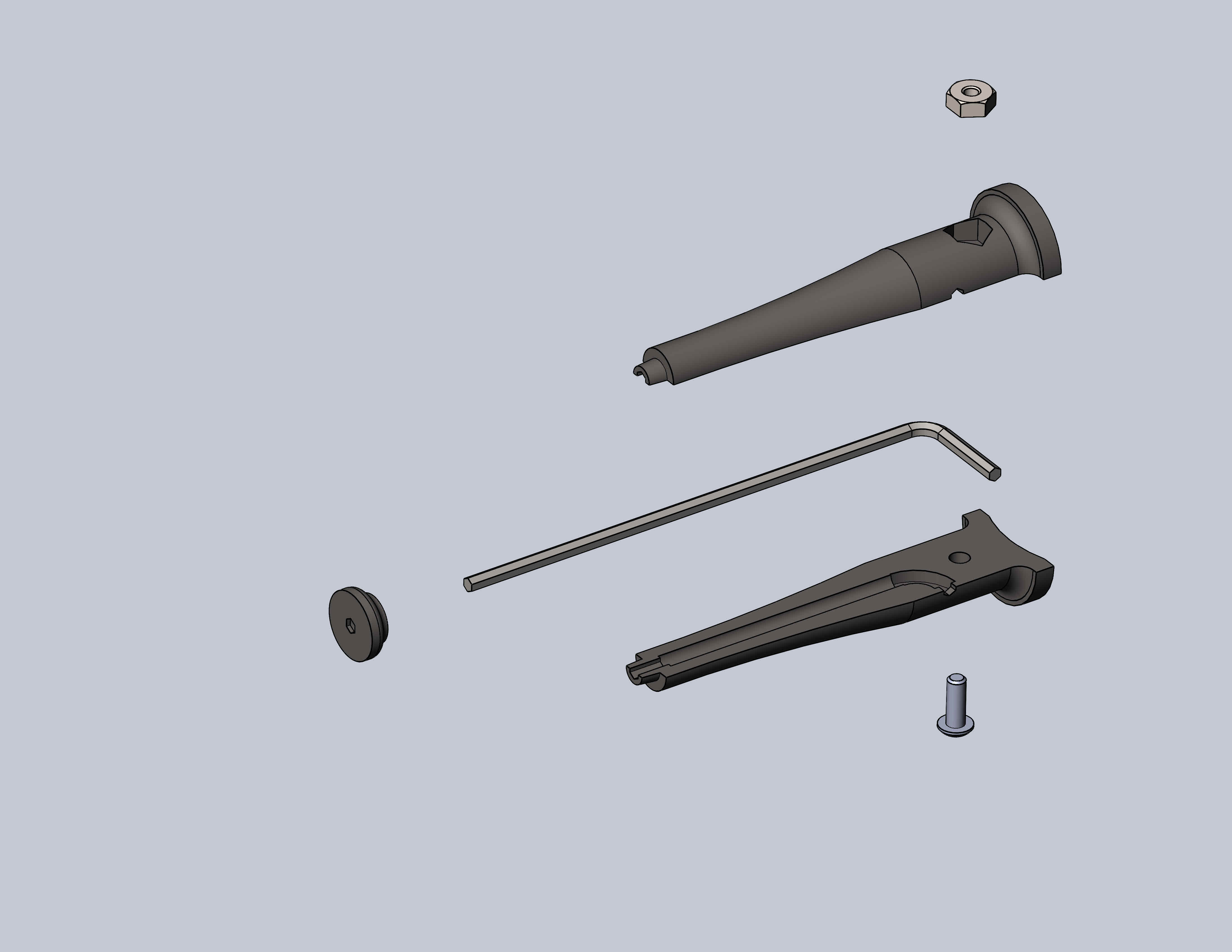 Allen Wrench Handle, T-Handle, Metric Version by Reamo | Download free ...