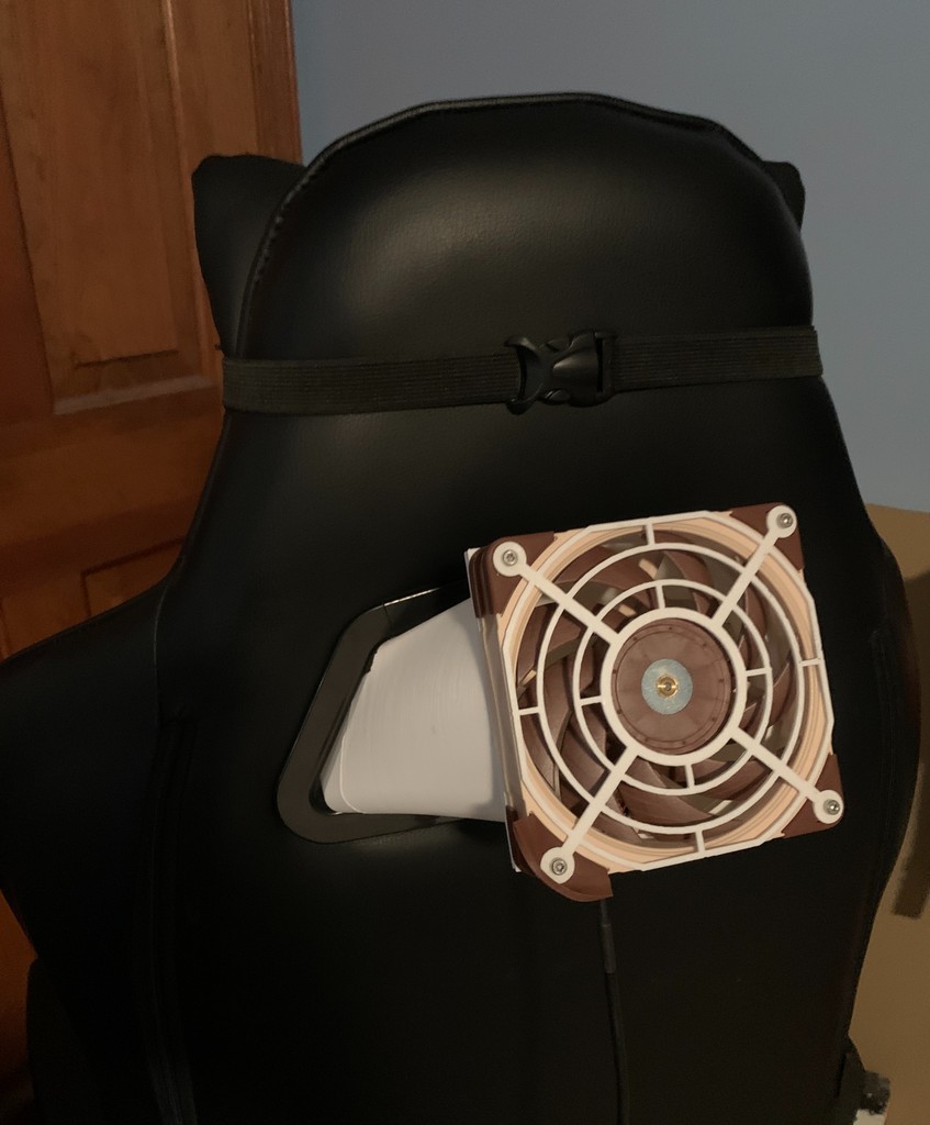 Gaming chair cooler fan duct by Ethan Miller | Download free STL model ...