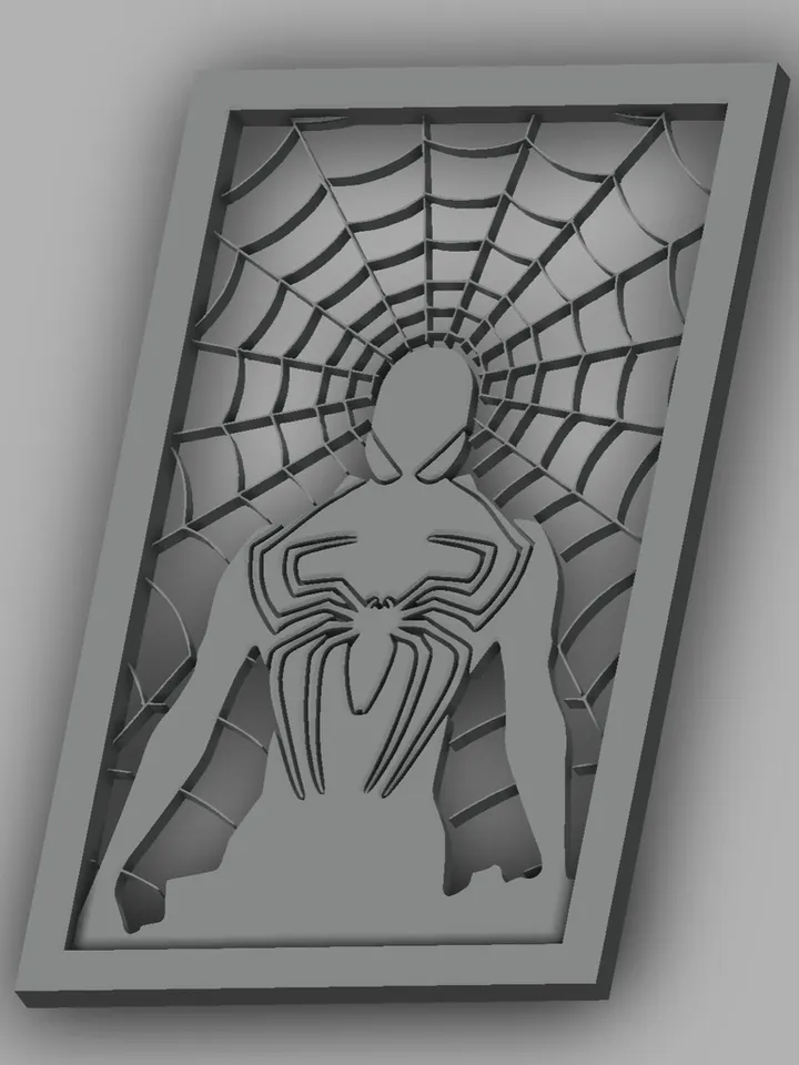 Spider-Man 2D Wall Art by Lucullust | Download free STL model ...
