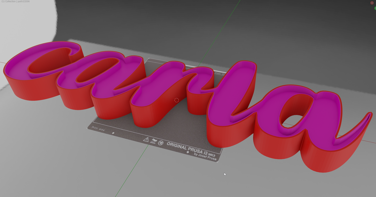 Name LED parametric file by 3denvangelist | Download free STL model ...