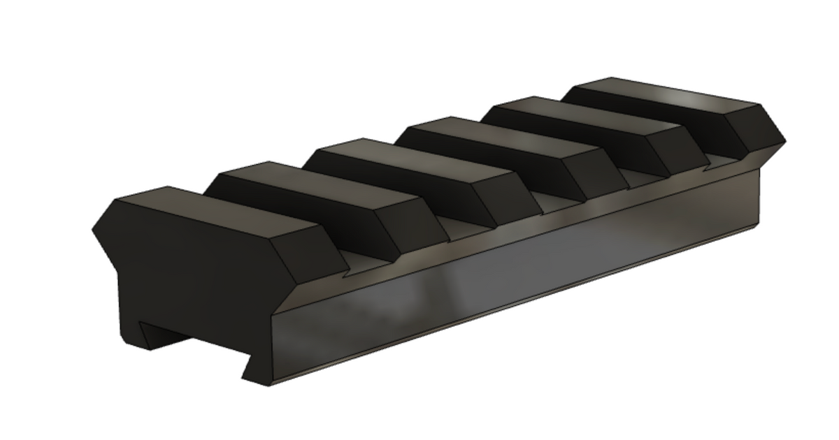 Dovetail to picatinny by tmicke | Download free STL model | Printables.com