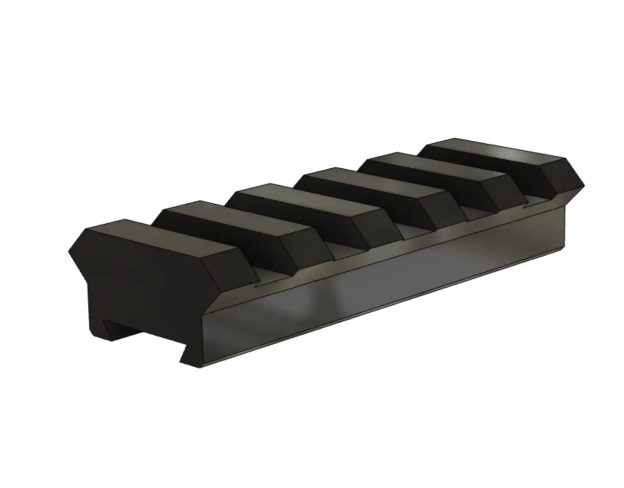 Dovetail to picatinny by r3l471v157 | Download free STL model ...