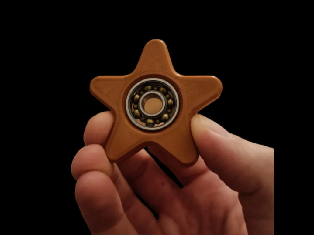 Star Fidget Spinner by nilson_fx | Download free STL model | Printables.com