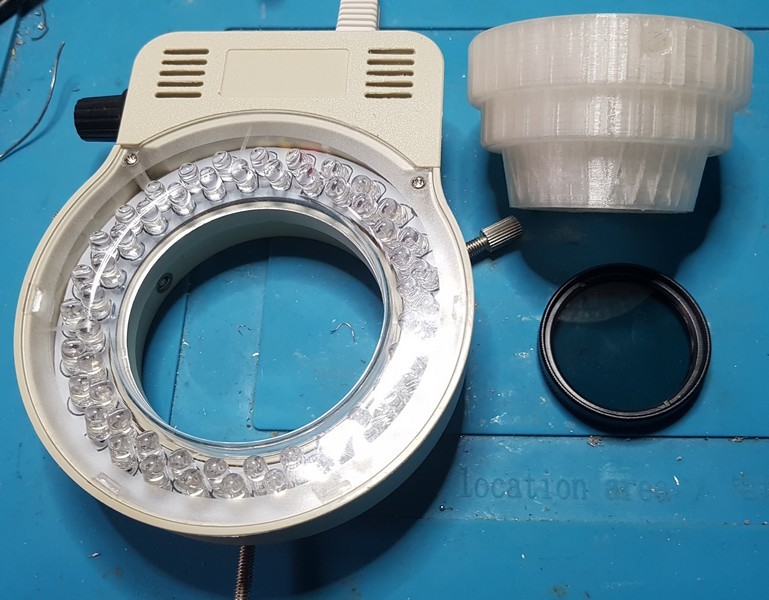 7" Microscope LED Ring Holder + CPL Filter Holder by Ratisse | Download ...