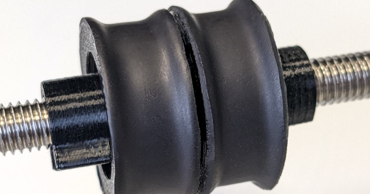 Pulley and M8 Threaded Clips for Filament Rollers by DET-Man | Download ...