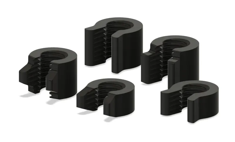 Pulley and M8 Threaded Clips for Filament Rollers by DET-Man | Download ...