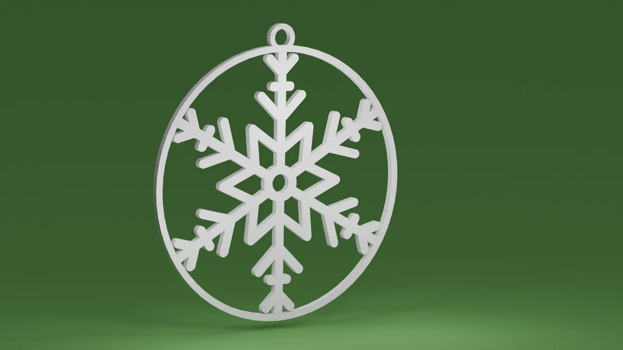 Snowflake 08 inside a bauble (Christmas tree ornament) by MaxT ...