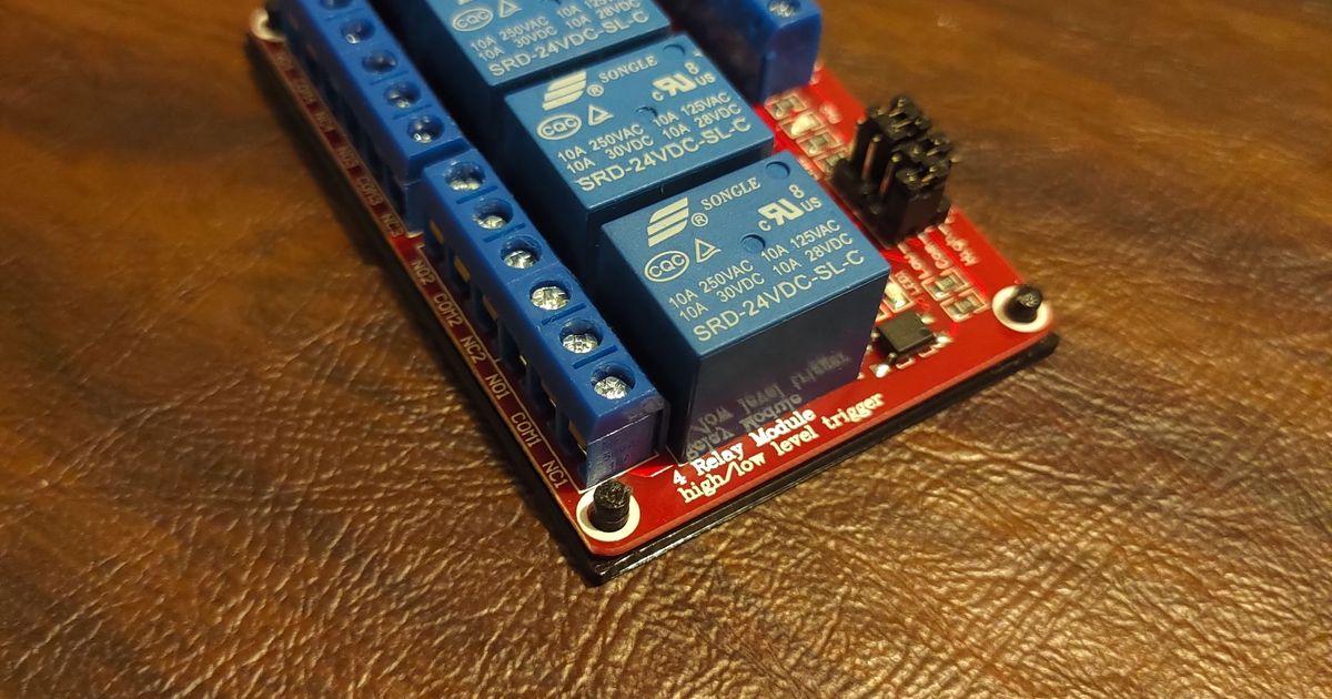 4 Relay Board ESD isolated Case by jamesbond2285 | Download free STL ...