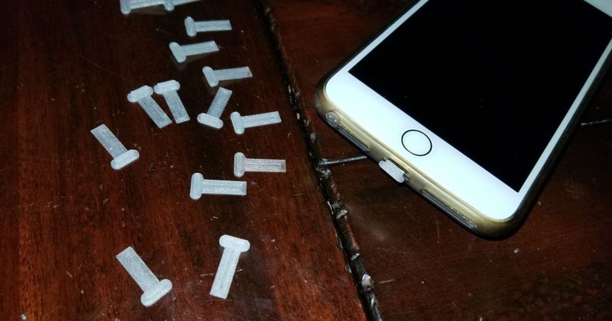 iPhone Plug Cover by truglodite | Download free STL model | Printables.com